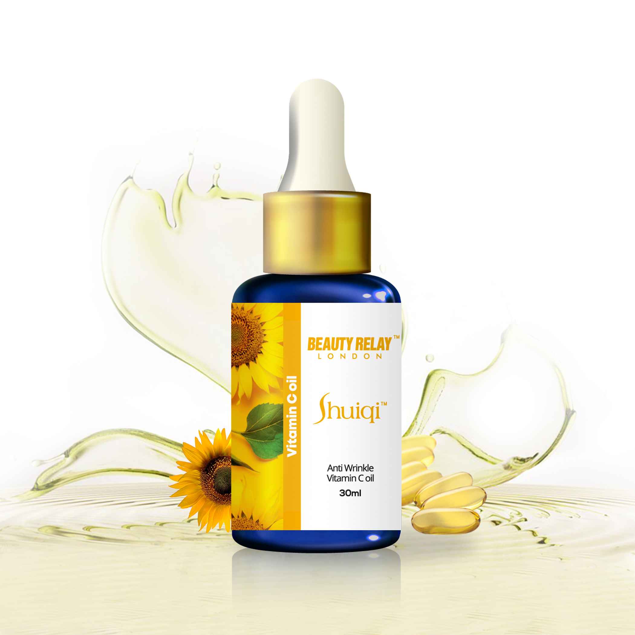 Shuiqi Anti Wrinkle Vitamin C Oil With Sun Flower Oil, Vitamin-E And A