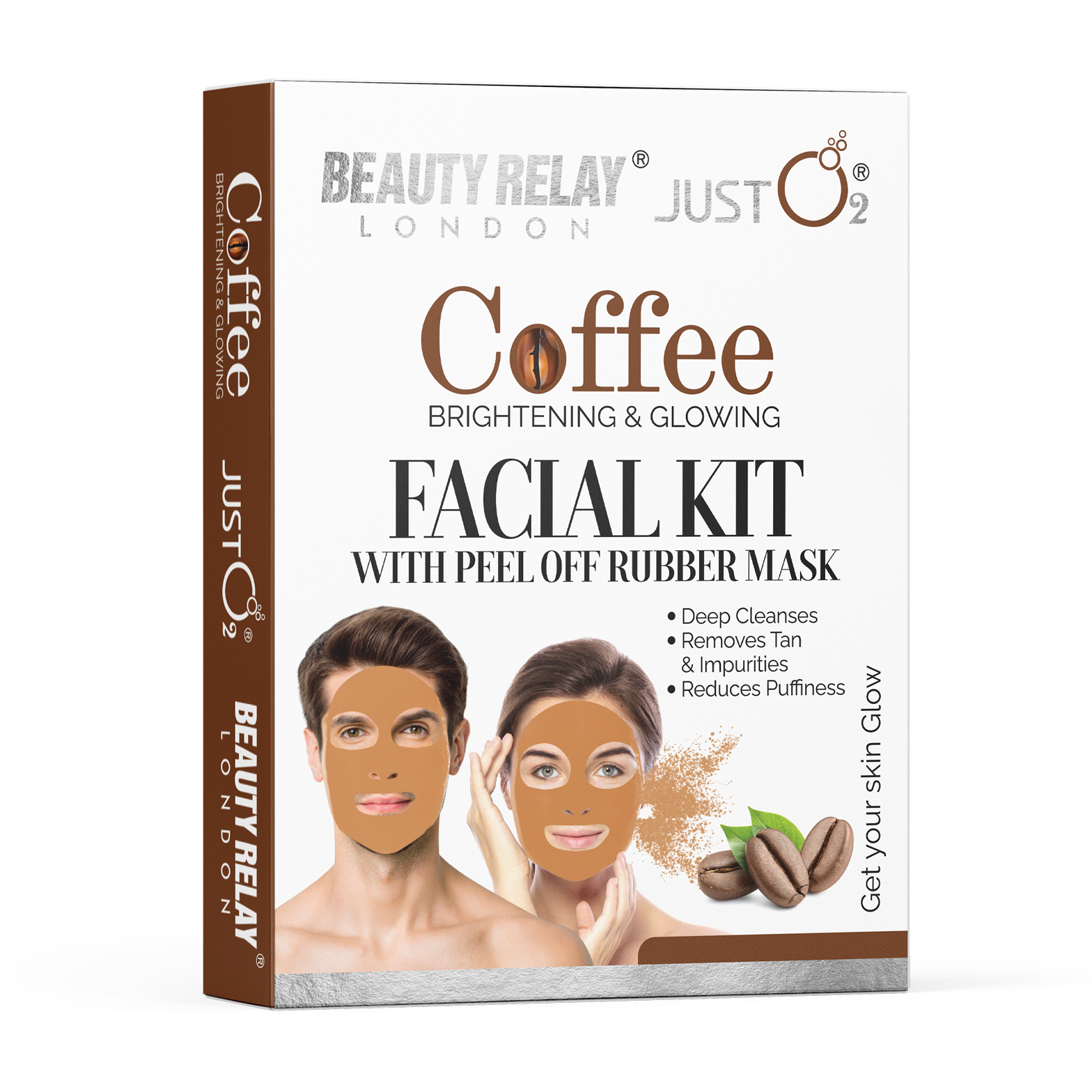 Coffee Facial Kit With Peel Off Rubber Mask