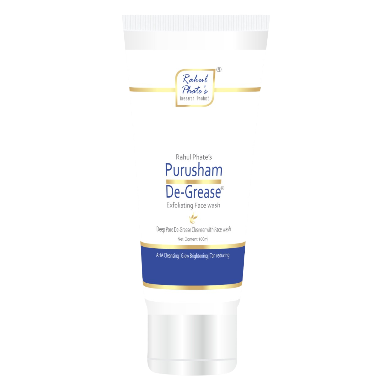 Purusham De-Grease Exfoliating Face Wash - 100 ml