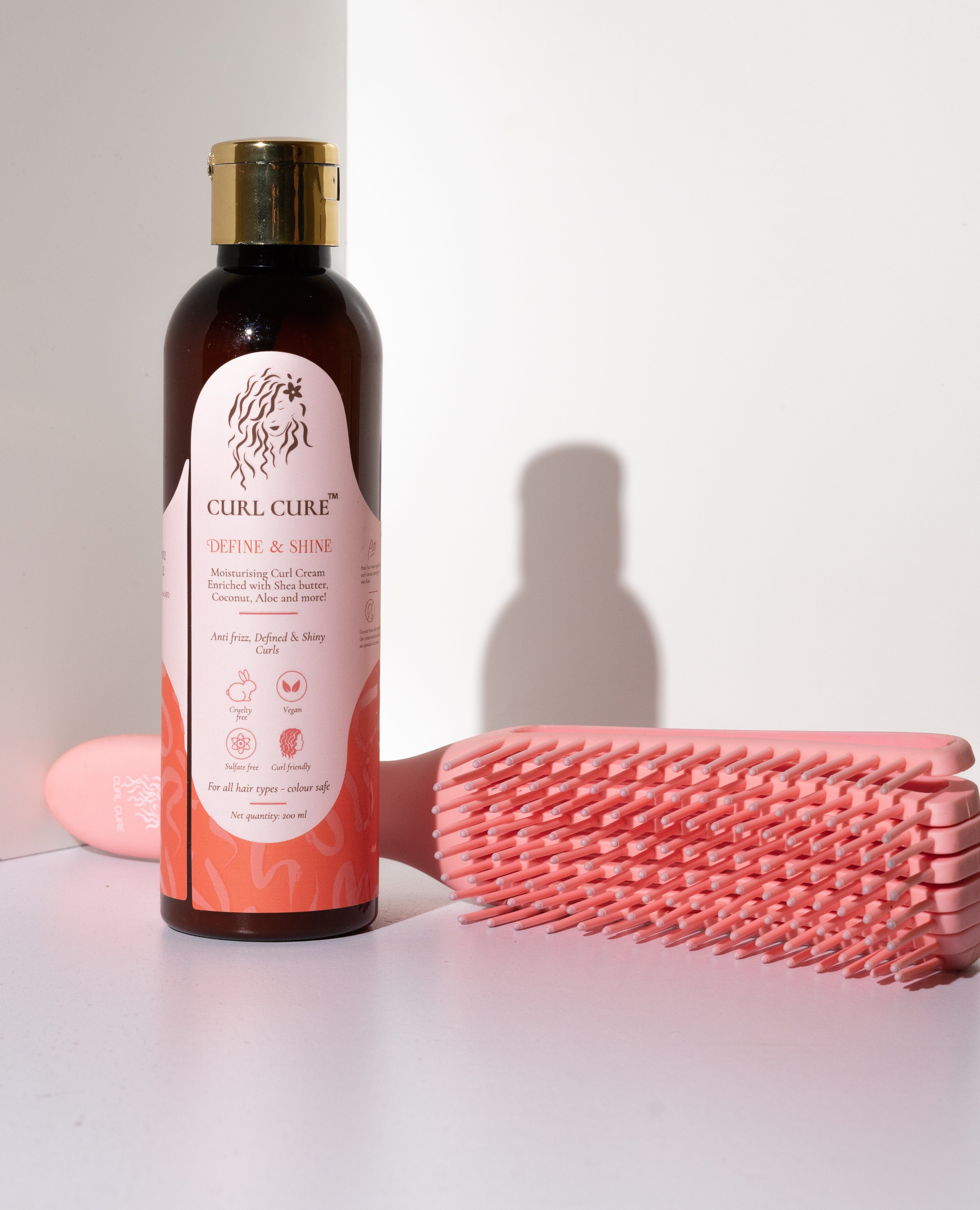 DEFINE AND SHINE - CURL CREAM WITH SHEA BUTTER & ALOE VERA -200ML