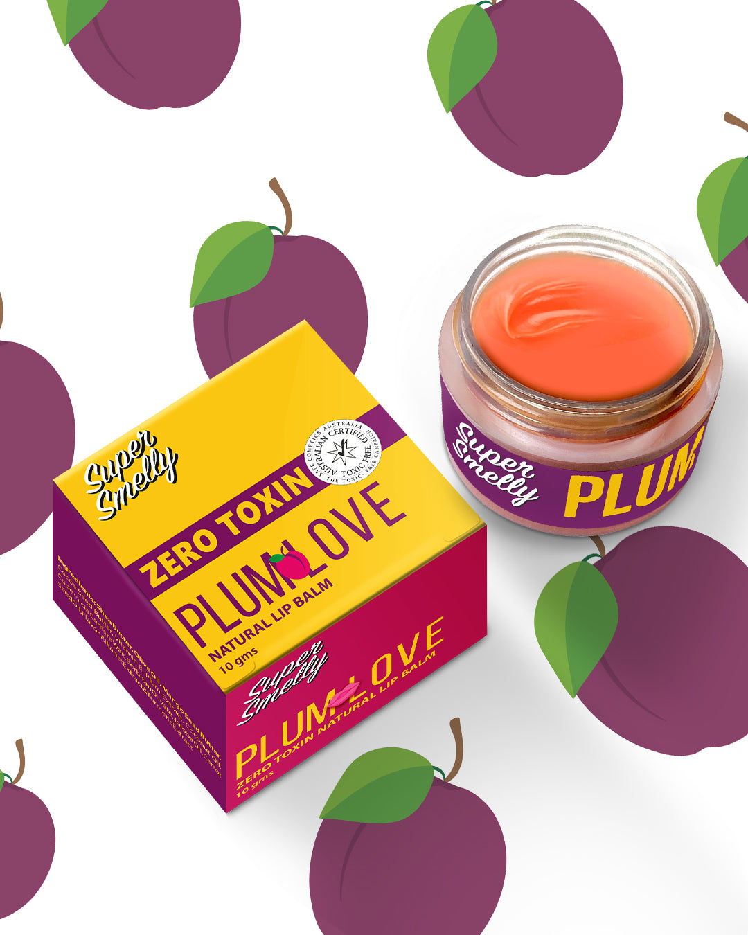 Super Smelly Plum Love Natural Lip Balm | Sugatra